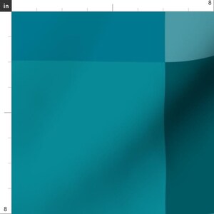 Blue Blocks Fabric Pixel Wholecloth Blanket // Teals by Ivieclothco ...