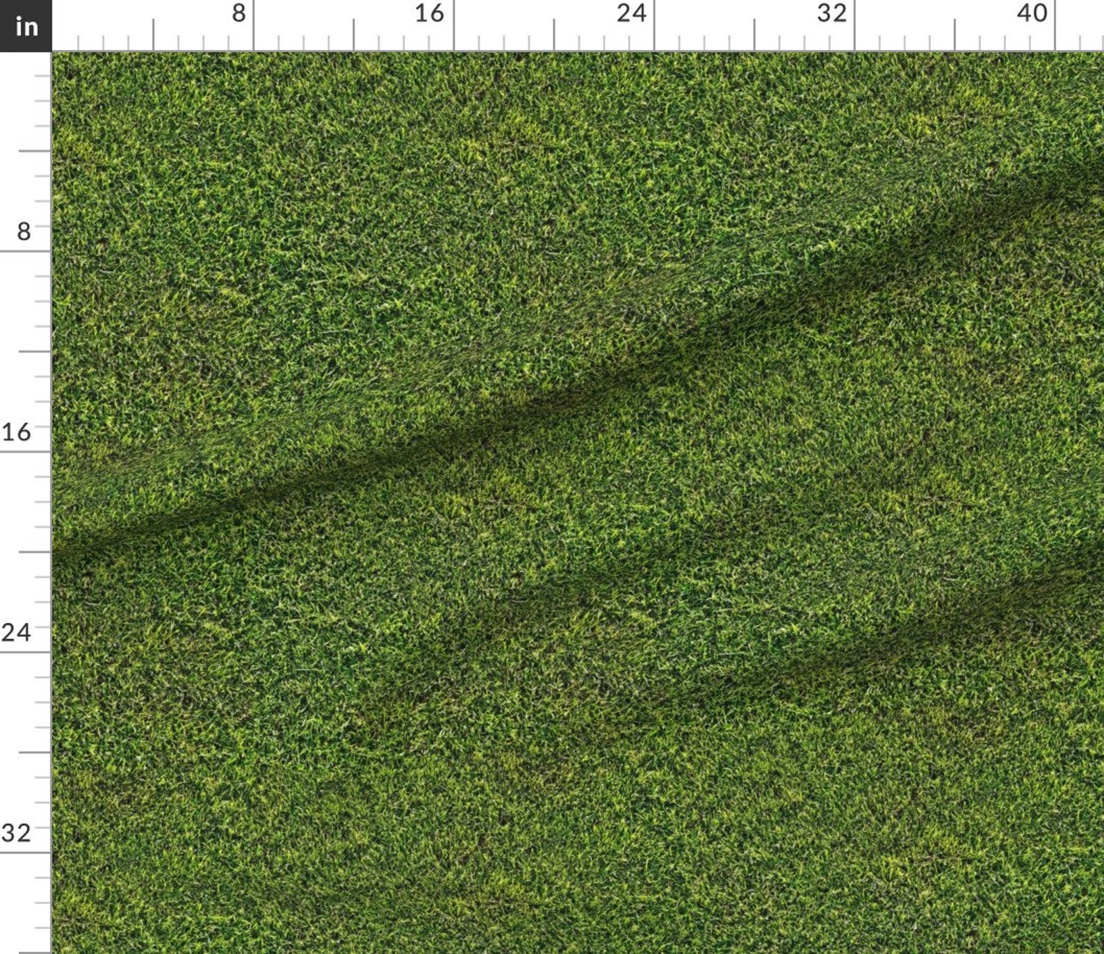 Grass Fabric Endless Lawn by Thinlinetextiles Green Grass - Etsy