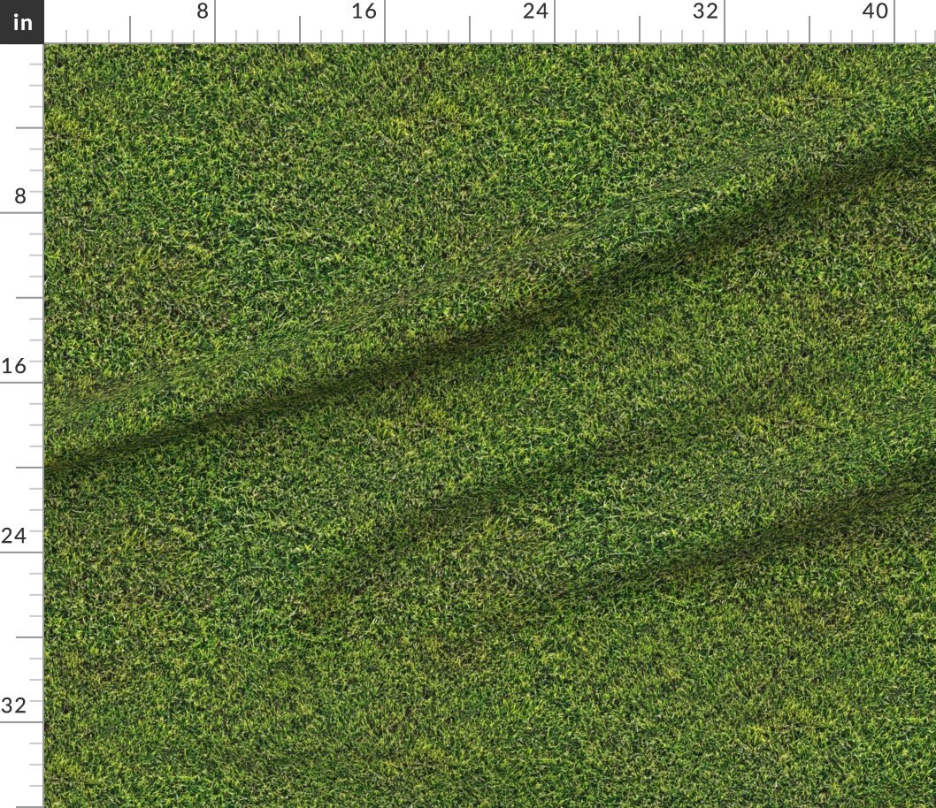 Grass Fabric Endless Lawn by Thinlinetextiles Green Grass - Etsy