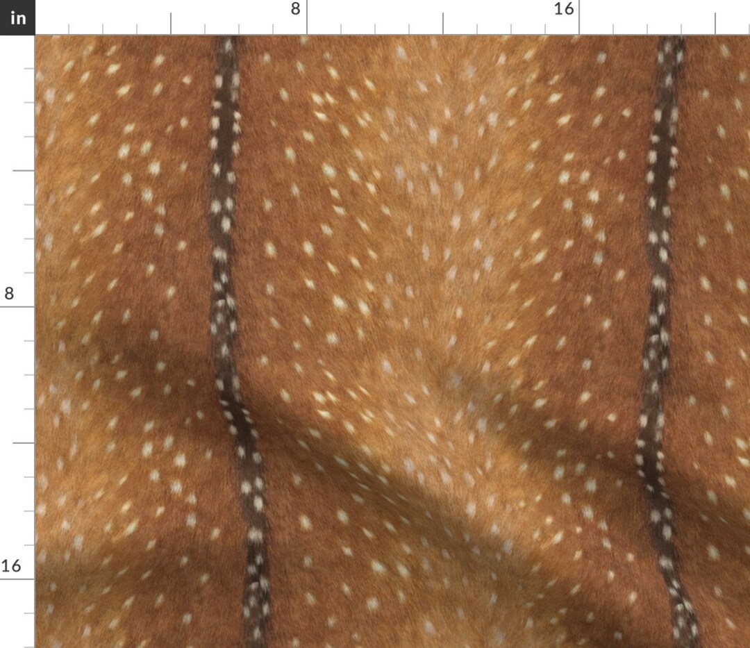 Fawn Fabric Deer Hide in Spring Fawn by Willowlanetextiles Fawn Cotton ...