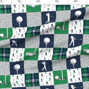 Golf Fabric - Golf Wholecloth by Littlearrowdesign - Golf Patchwork ...