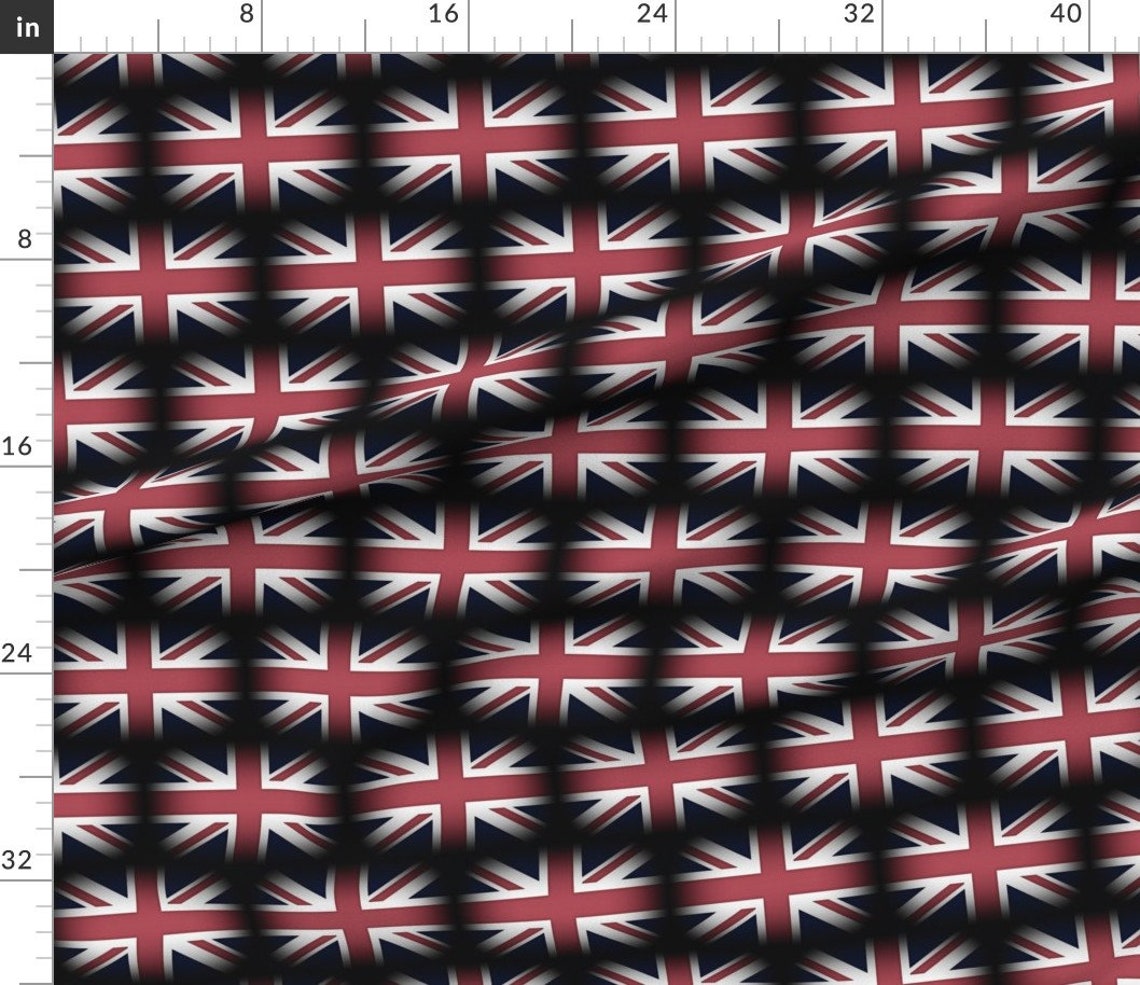 England Fabric United Kingdom Flag by Peacoquettedesigns | Etsy