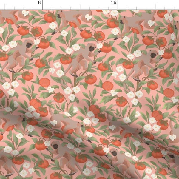 Persimmon Fabric - Etsy