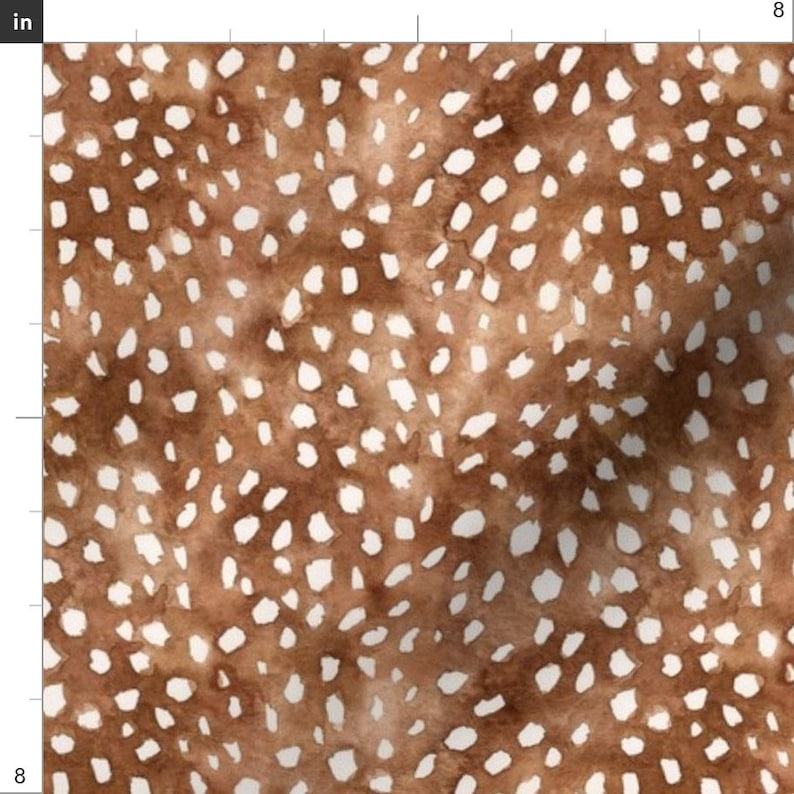 Baby Deer Spots Fabric Fawn Spots by Cateandrainn Woodland - Etsy
