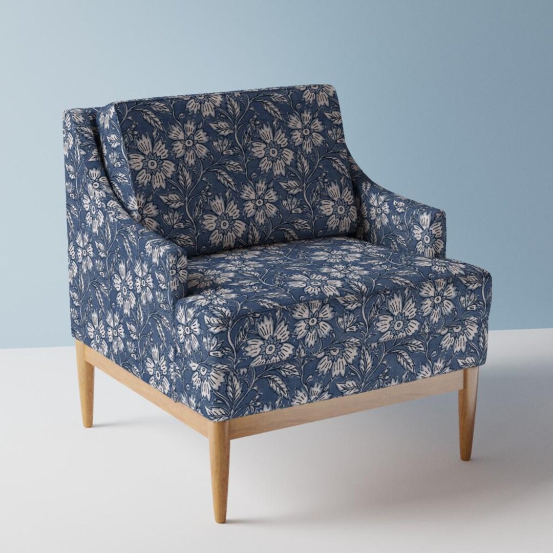 Bohemian Upholstery Fabric- Boho Block Print by Allegramckenziedesigns ...