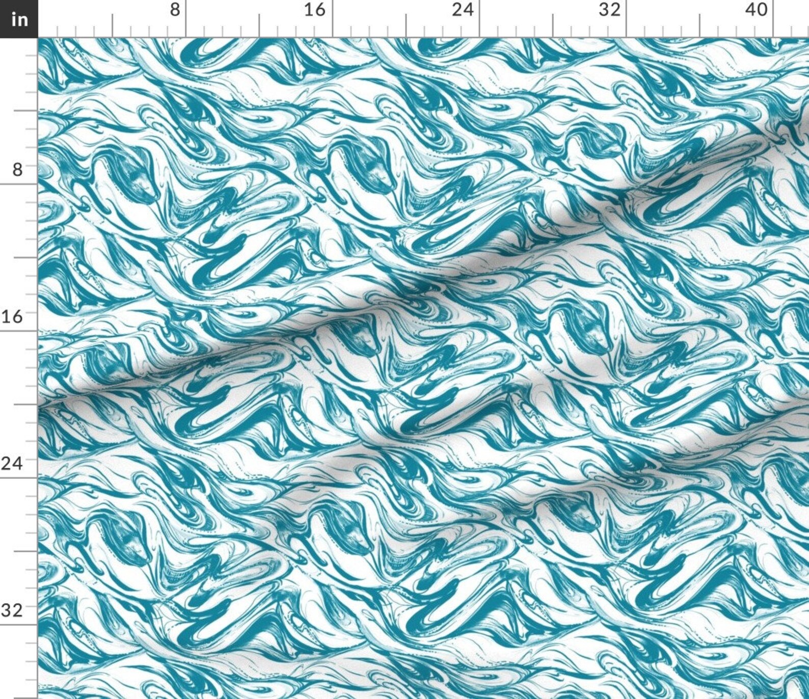 Marble Fabric Marble Indigo by Pattern State Indigo Marble - Etsy