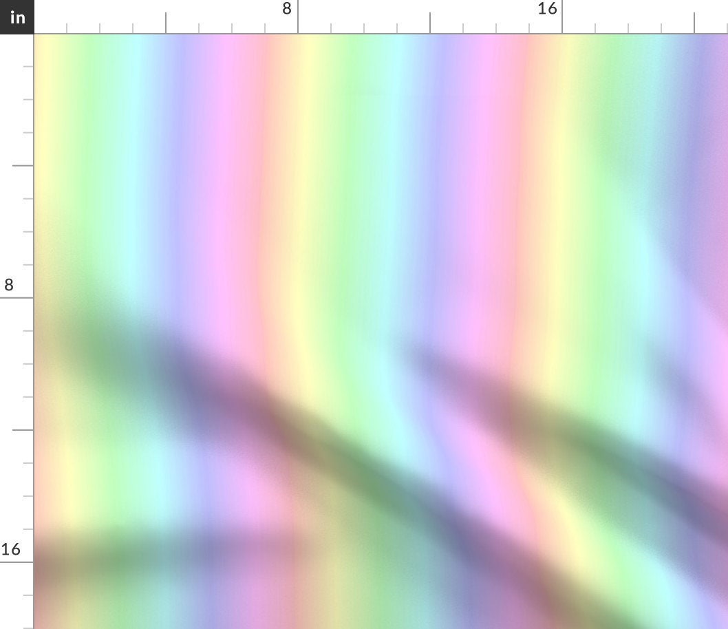 Pastel Fabric Gradient by Modernfox Prism Light Rainbow - Etsy