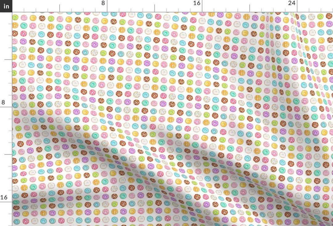 Donuts Fabric - Donuts - Half Inch by Hazel Fisher Creations - Donuts ...