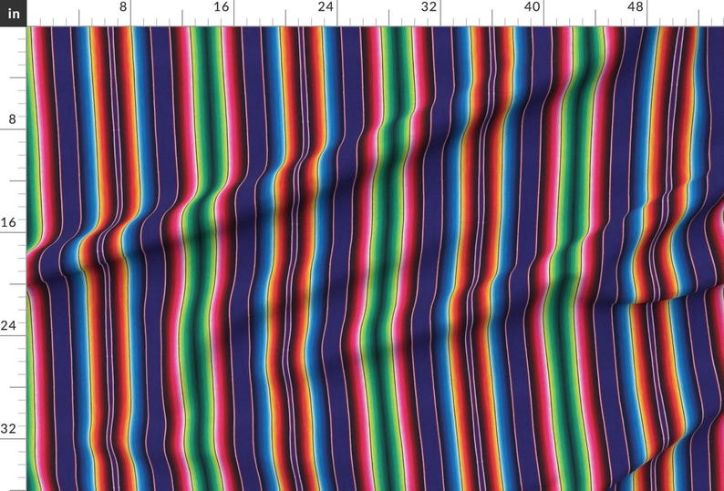 Serape Fabric - Mexico City Serape by Tina Salazar Designs - Bright ...