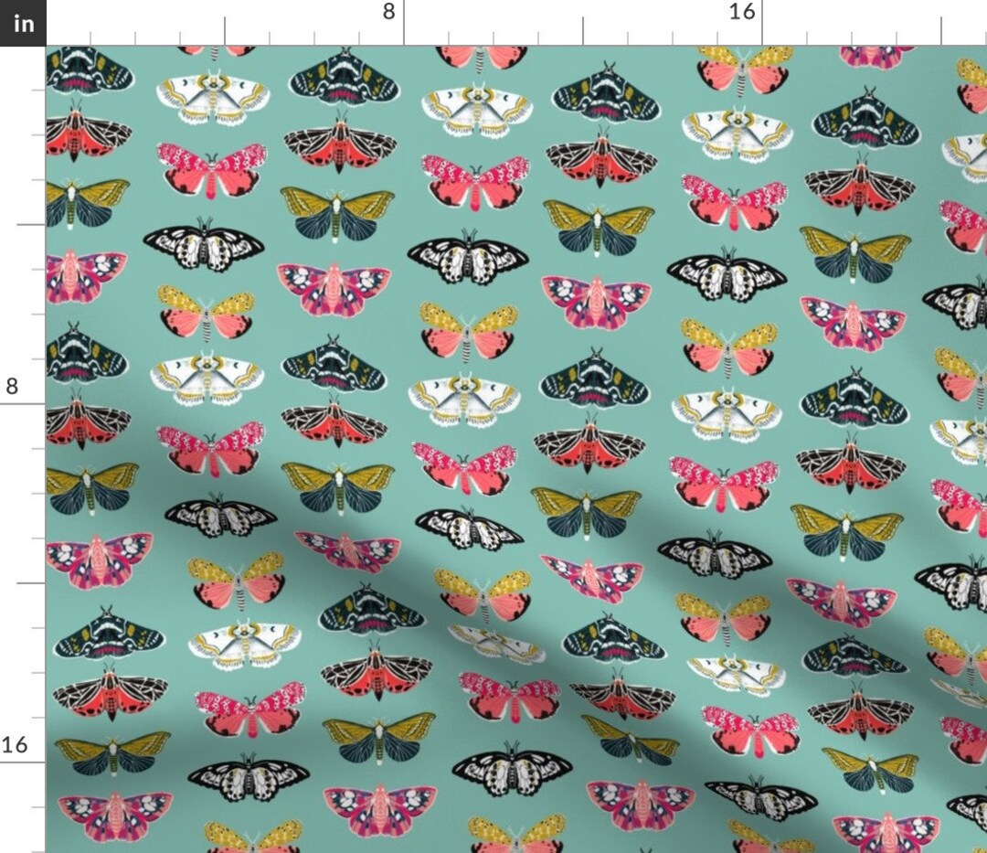 Moth Fabric Moths // Butterflies Moths Lepidoptery Insects Wings by ...