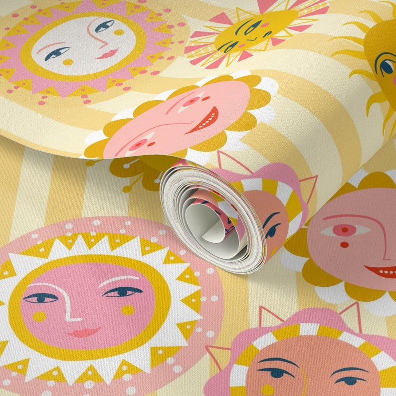 Sunny Days Wallpaper Everyday Sunshine by Miraparadies - Etsy