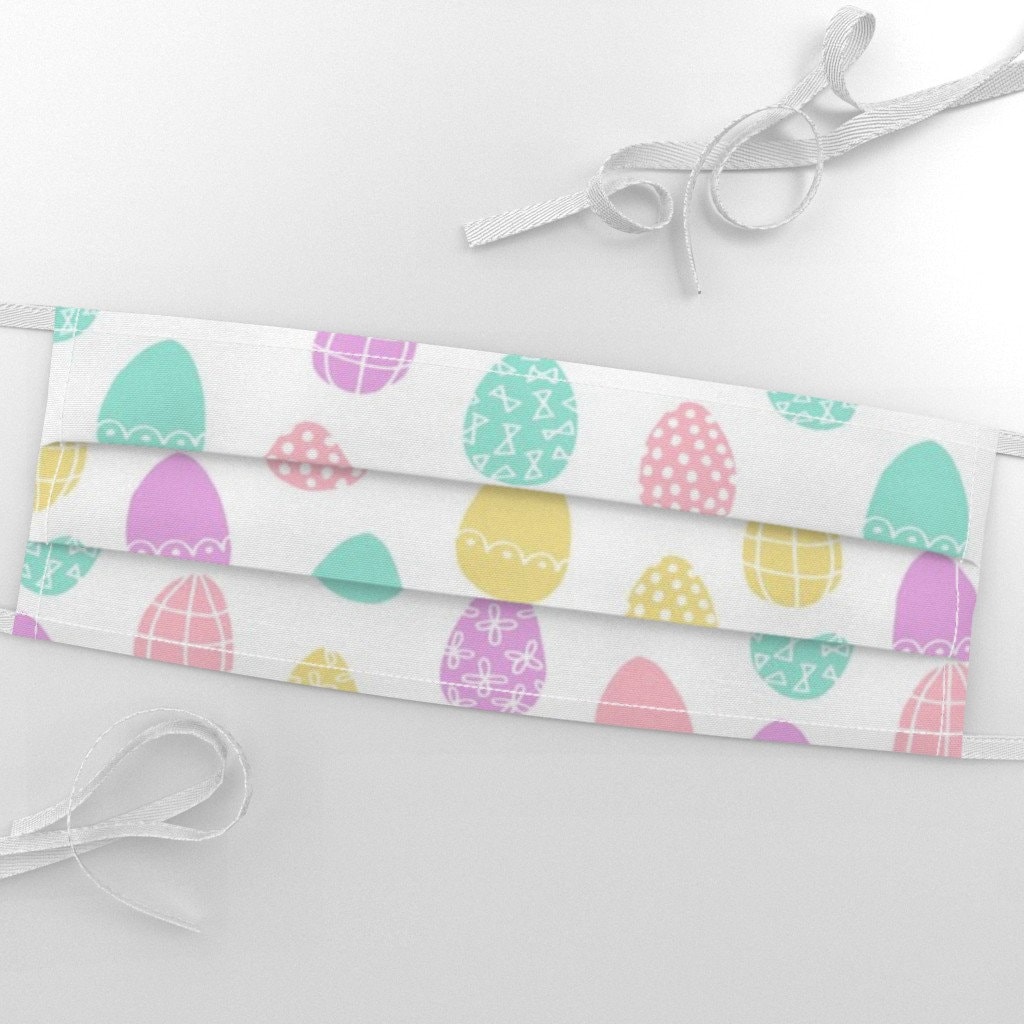 Easter Fabric Easter Eggs // Pastel Easter Egg Spring Fabric | Etsy