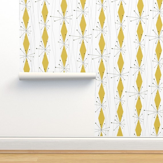 Atomic Wallpaper 60s by Themadcraftduckie Atomic Geo - Etsy