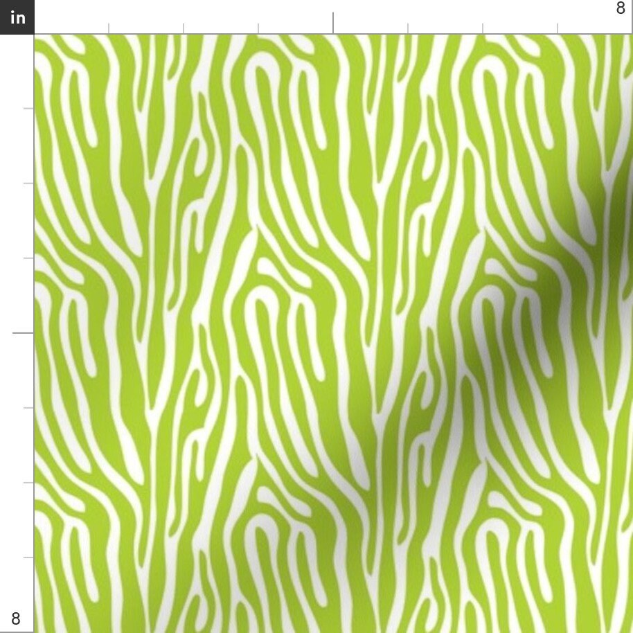 Zebra Fabric Girls Rock Green Zebra Stripes by Risarocksit | Etsy