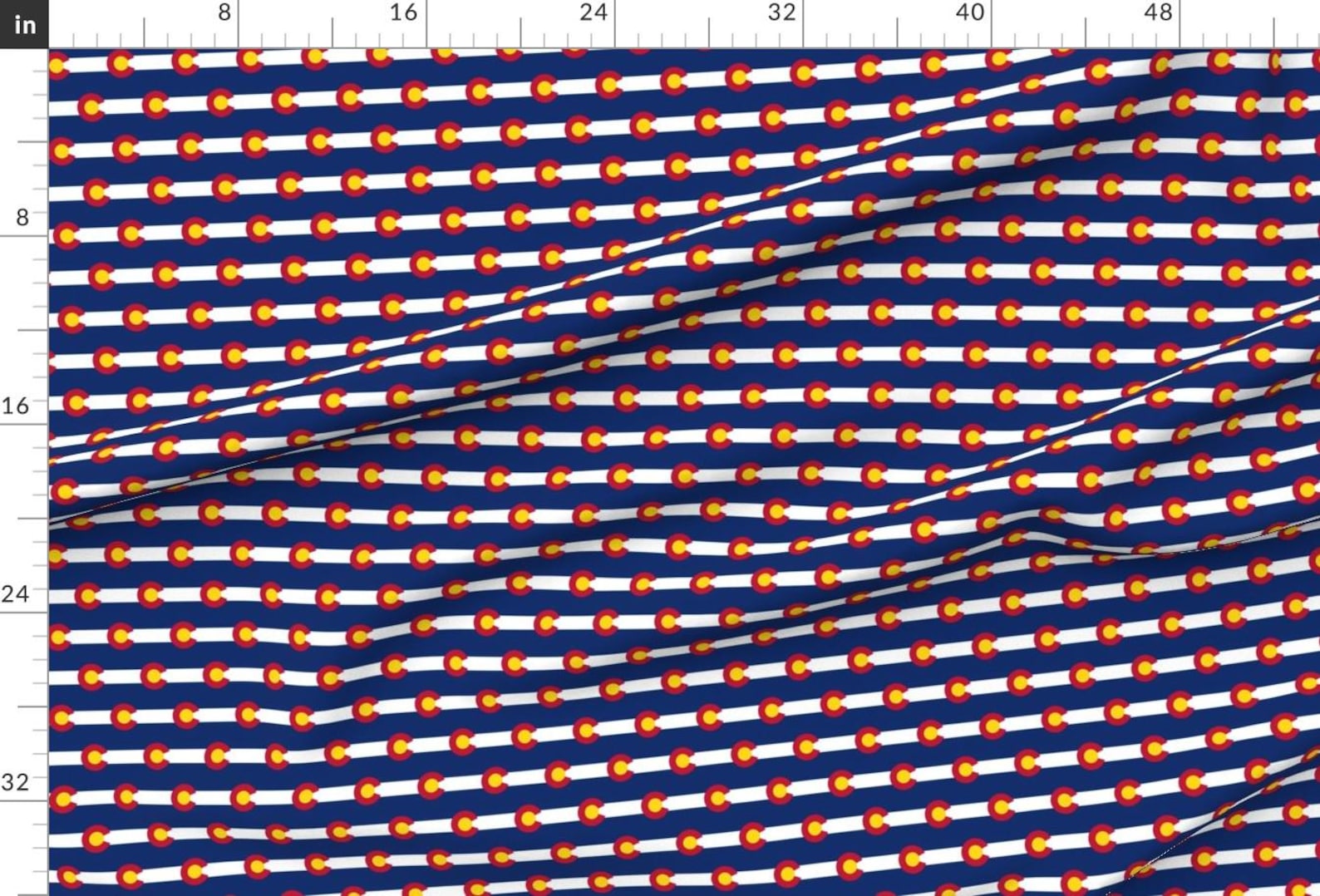 Colorado Flag Fabric - Colorado Flag Fabric - 2.6 X 1.75 by Flagfabric ...