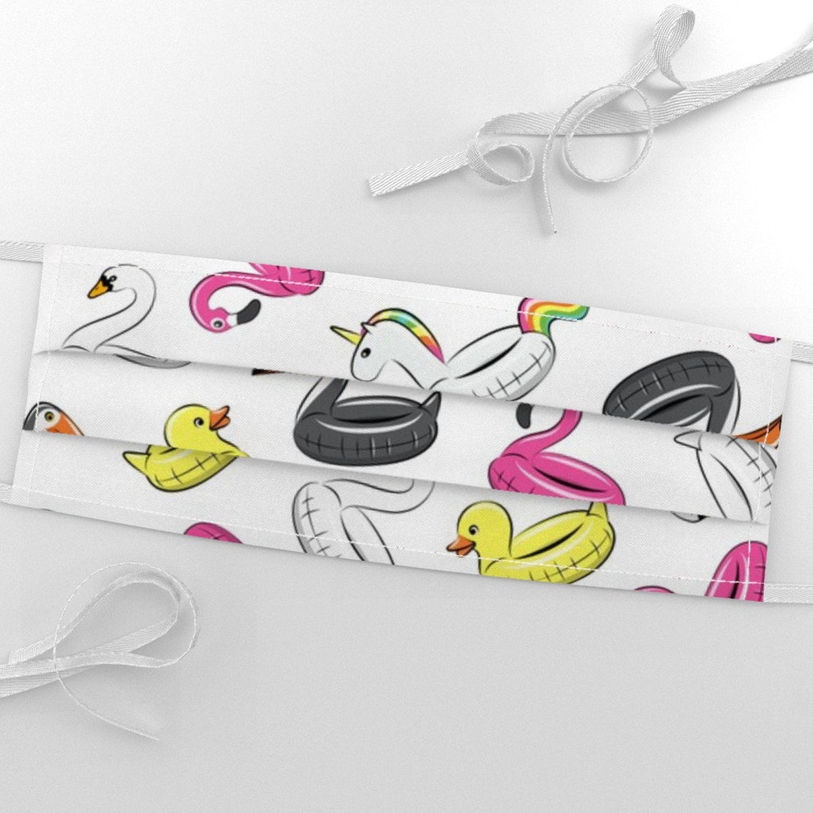 Pool Floats Fabric Pool Floats All the Floats on White by | Etsy