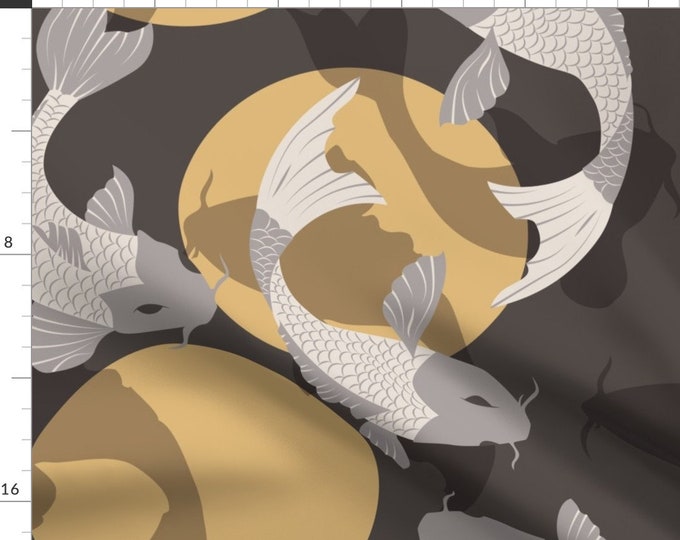 Carp Koi Fish Fabric Koi Fish Pattern 003 by Bluelela Carp - Etsy