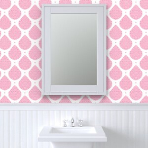 Preppy Wallpaper Paisley Pink by Danika_herrick Traditional Paisley ...