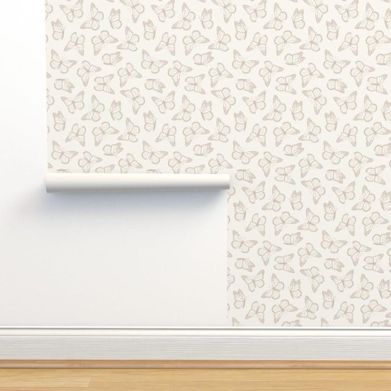 Monarch Wallpaper - Monarch Butterflies by Littlearrowdesign - Neutral ...
