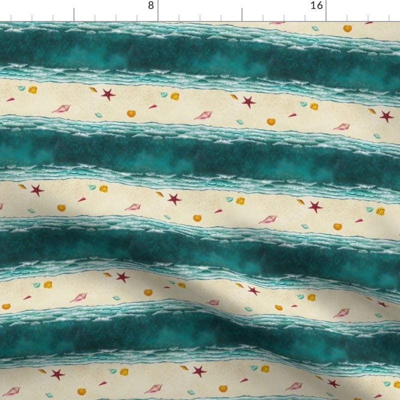Seashore Fabric - Etsy