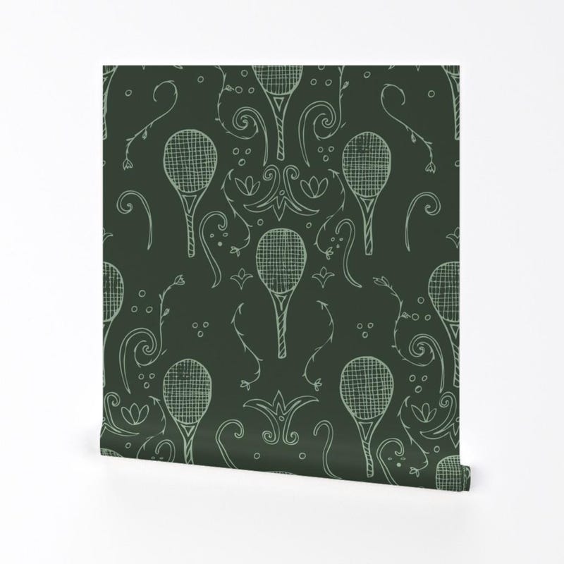 Vintage Tennis Wallpaper - Etsy
