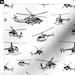 Helicopters Fabric - Helicopters Small by Thinlinetextiles ...