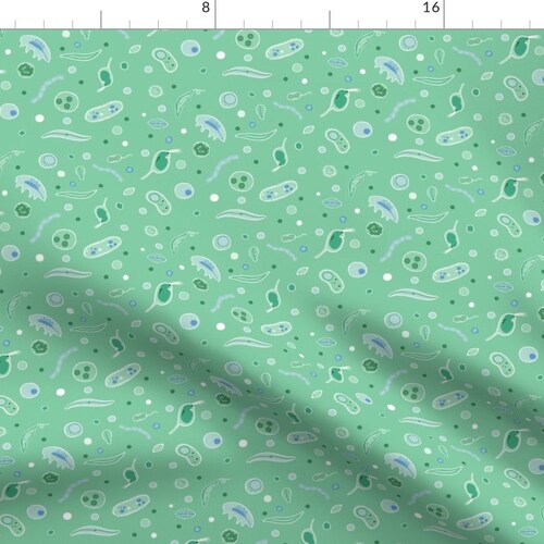 Microbiology Fabric Pond Water Party by Doodleandhoob - Etsy