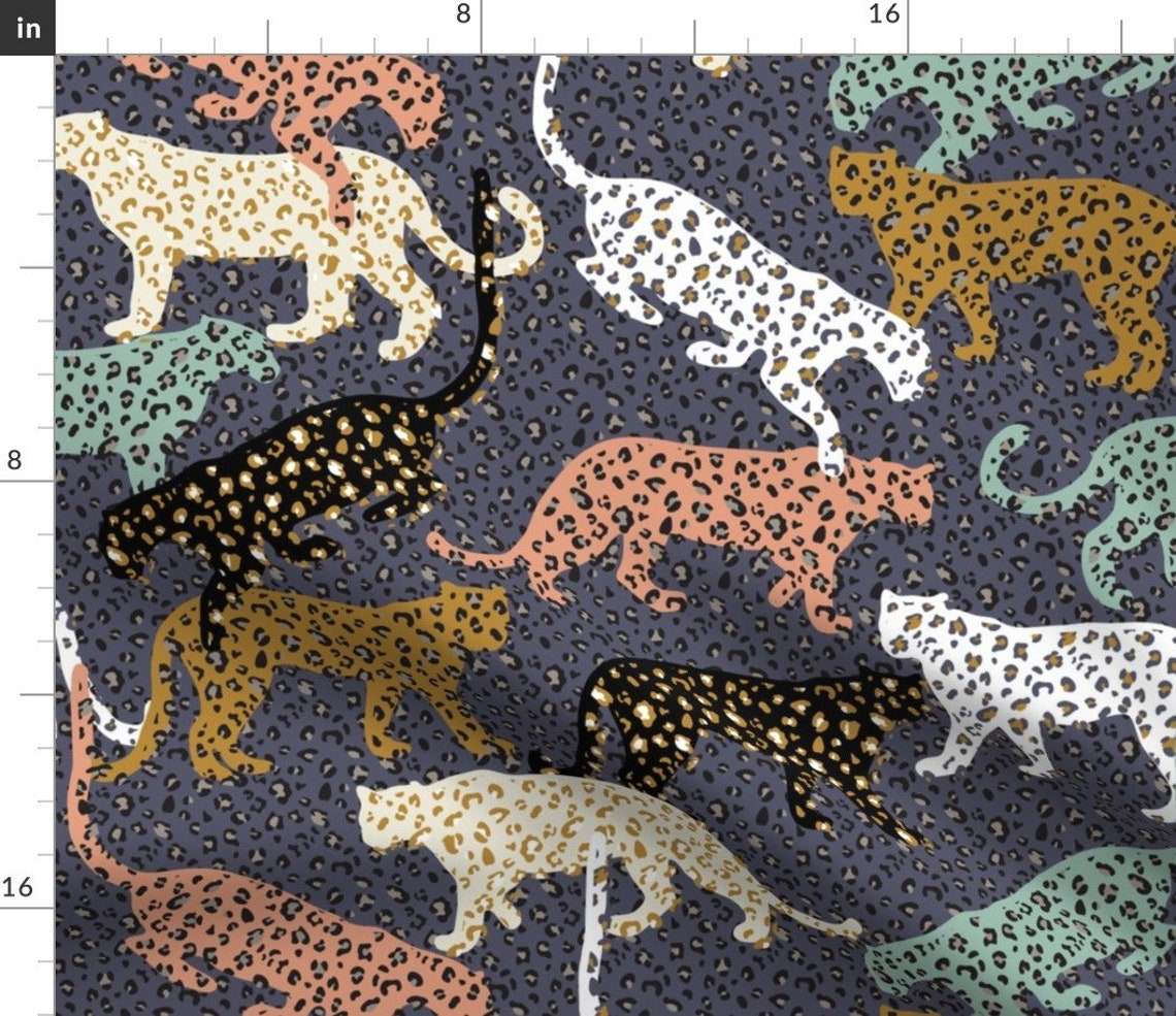 Leopard Print Leopards Fabric Africa Africa Leopards | Etsy