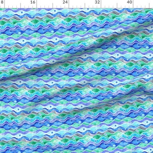 Ocean Waves Fabric Ocean Pattern by Timone Summer Ocean Waves Cotton ...