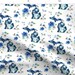 Michigan Fabric Detroit Pride by Shopcabin Blue Floral Detroit Michigan ...