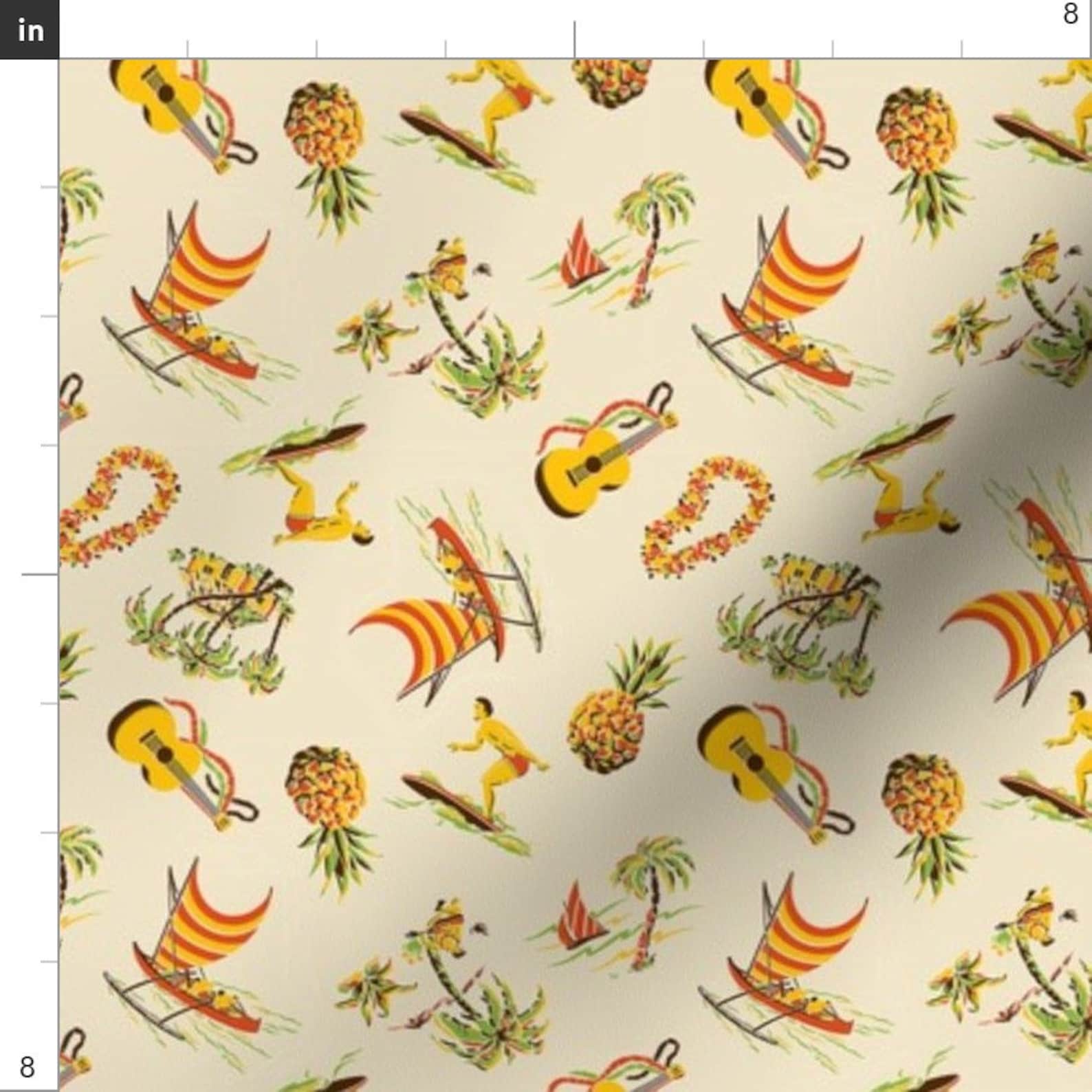 Lei Fabric Hawaiiana 1b by Muhlenkott Lei Tropical - Etsy