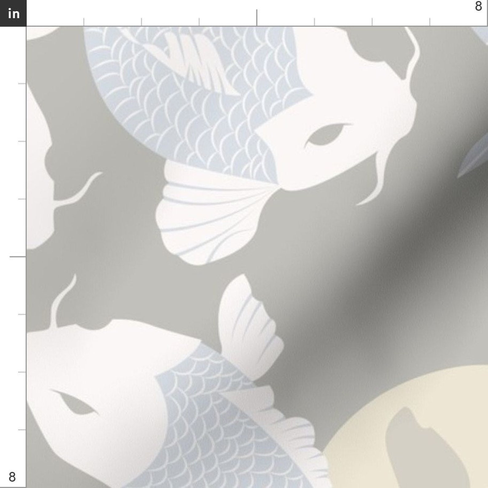 Carp Koi Fish Fabric Koi Fish Pattern 004 by Bluelela Carp | Etsy