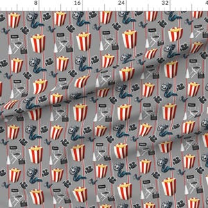 Movies Fabric Lets Go to the Movies by Floramoon Designs Movies Film ...