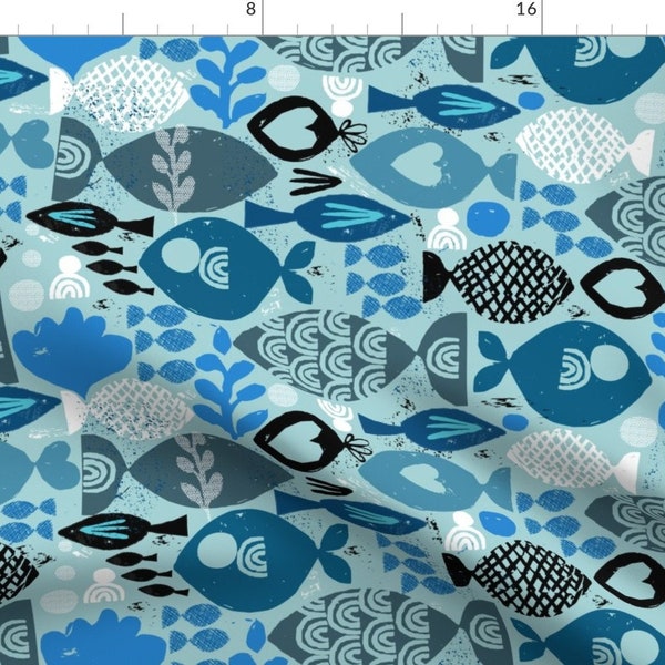 Fish Fabric - Etsy