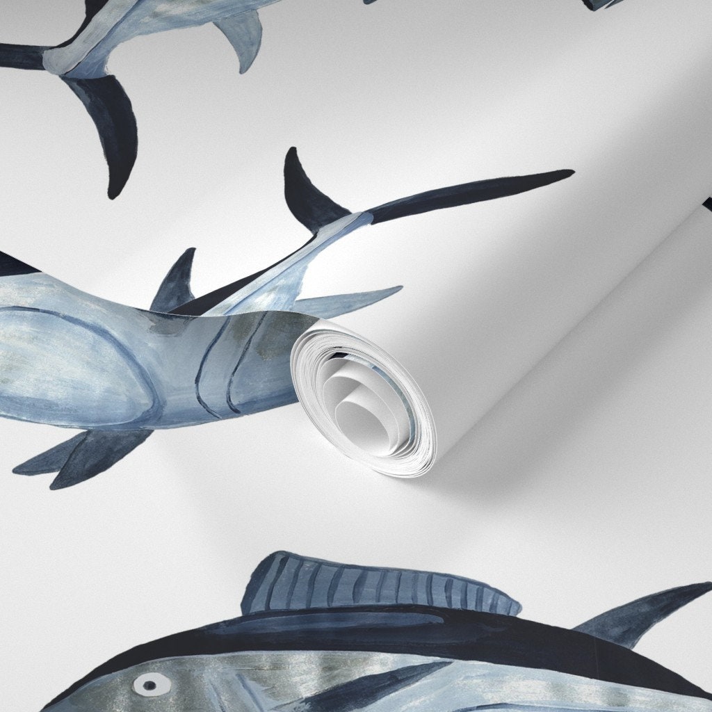 Tuna Fish Wallpaper Bluefin Tuna by Arwenartanddesign - Etsy
