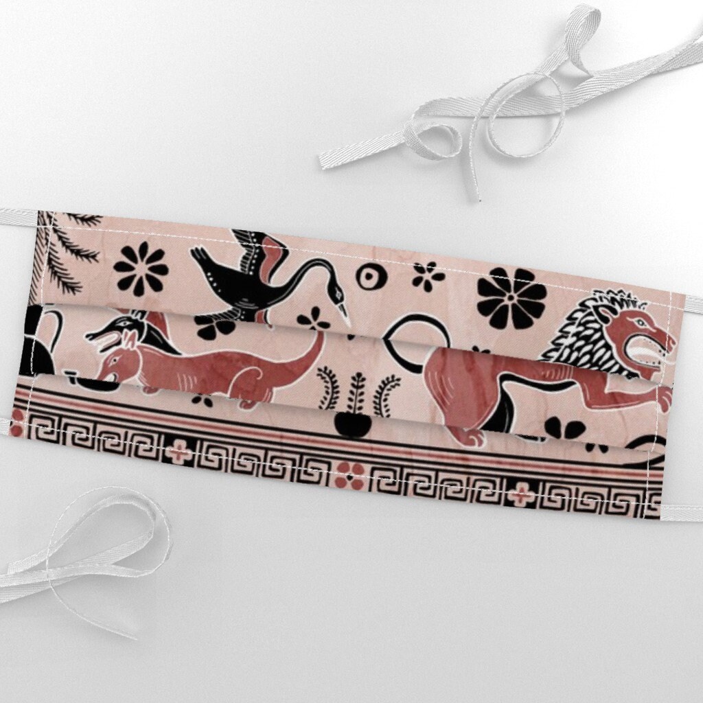 Greek Art Fabric Greek Mythical Beasts by Melaniegowprint - Etsy