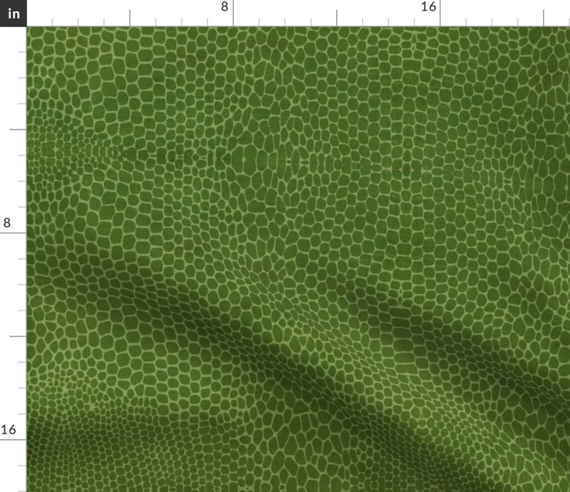 Dinosaurs Green Skin Pattern Fabric Dino Skin bright Green | Etsy
