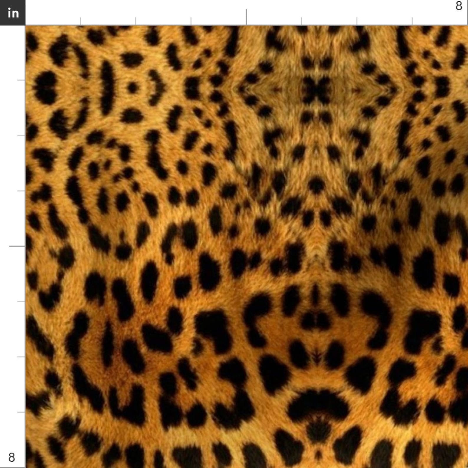 Leopard Print Fabric Furry Leopard Print by Whimzwhirled | Etsy