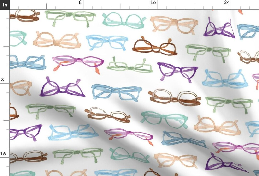 Eye Glasses Fabric - Glasses by Lprspr - Eyeglasses Four Eyes Nerdy ...