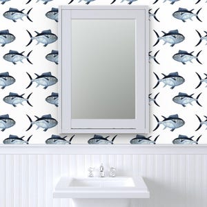 Tuna Fish Wallpaper - Bluefin Tuna by Arwenartanddesign - Nautical Sea ...