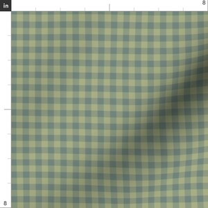 Sage Green Check Fabric Sage Green Gingham by Weavingmajor Autumn ...