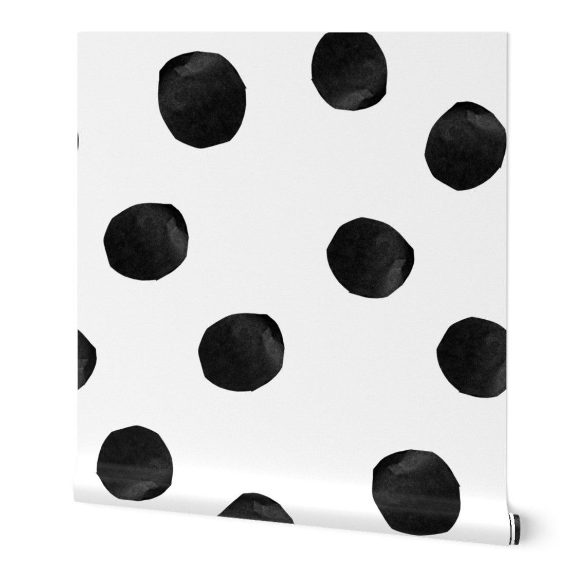 Large Dot Wallpaper Large Cut Paper Dots by Patrice N - Etsy