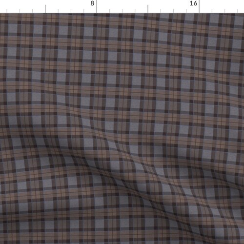 Muted Blue and Red Plaid Fabric Fraser Hunting Weathered - Etsy