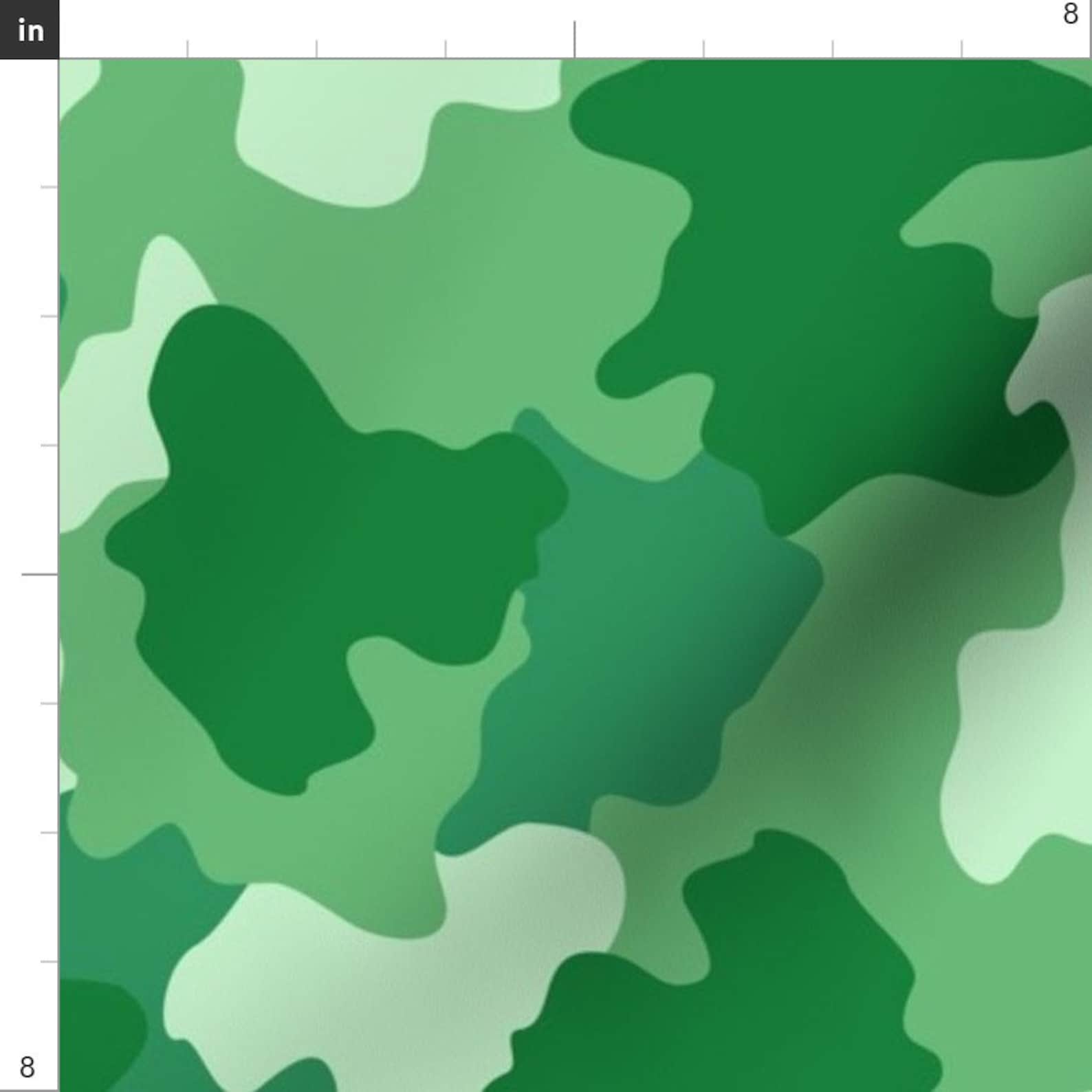 Green Camo Fabric Green Camo by Kimsa Shades of Green - Etsy