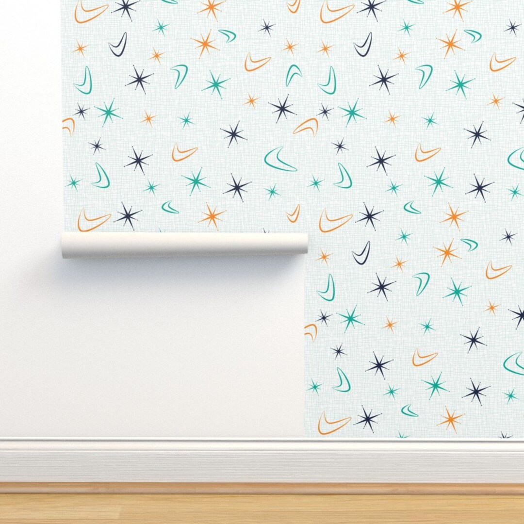 Boomerang Wallpaper Retro Diner by Alchemiedesign - Etsy