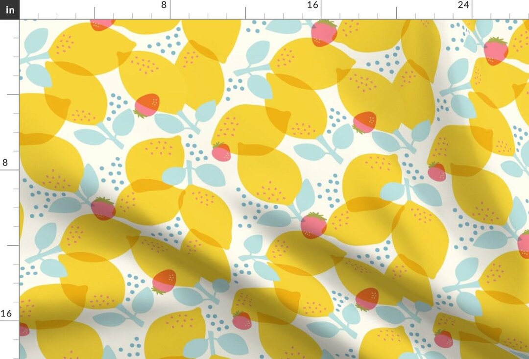 Summertime Apparel Fabric - Fresh Lemonade by Mariana_valladares ...