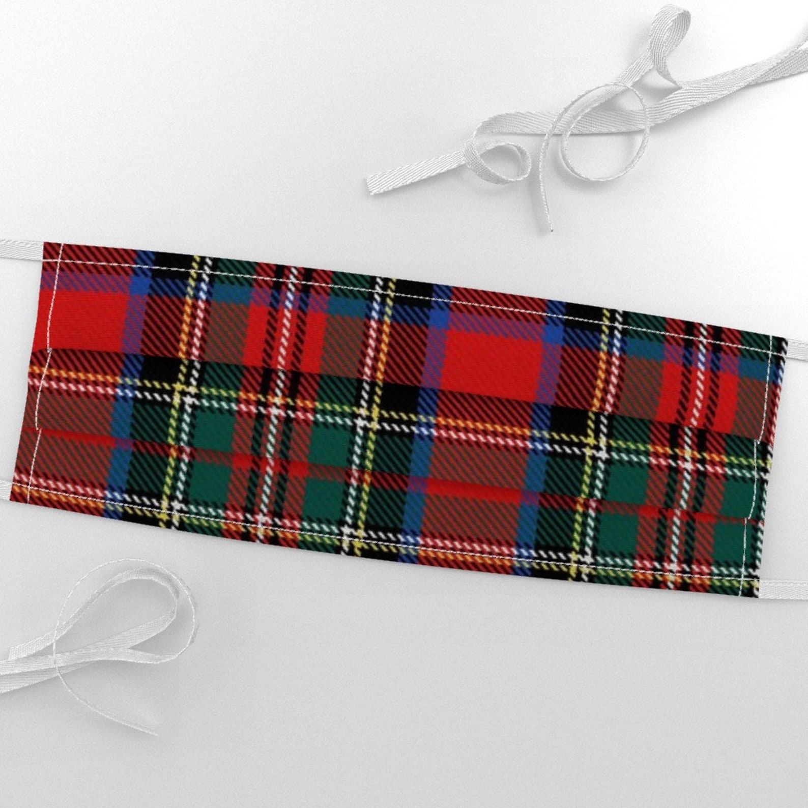 Red Plaid Fabric Stuart Stewart Tartan Plaid by - Etsy