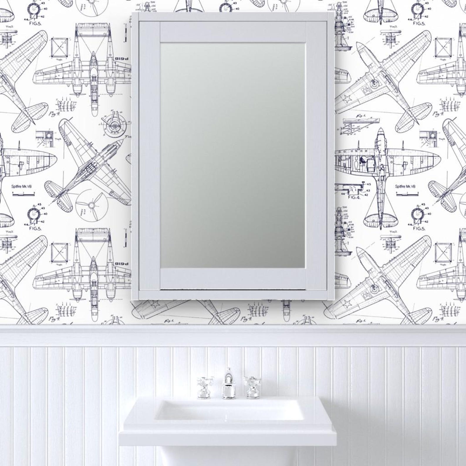 Airplane Removable Peel and Stick Wallpaper - Aviation Aeroplane - Wall ...