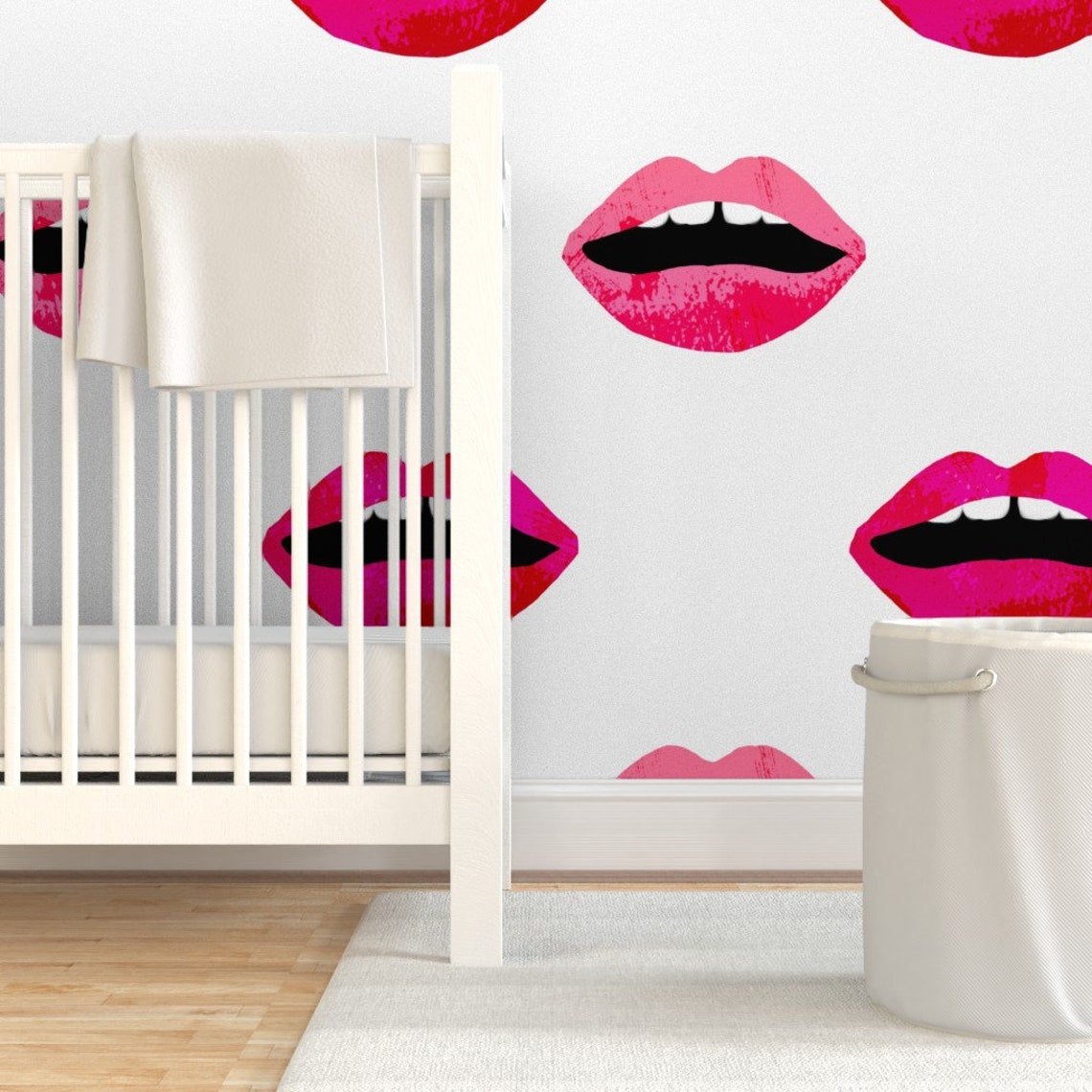 Lips Wallpaper Love Lipstick Print by Charlottewinter Lips - Etsy