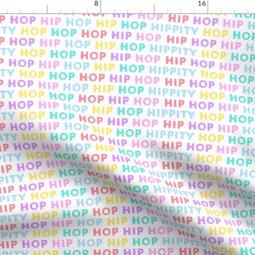 Blue Bunny Fabric Rabbits and Carrots Blue by Vinpauld | Etsy